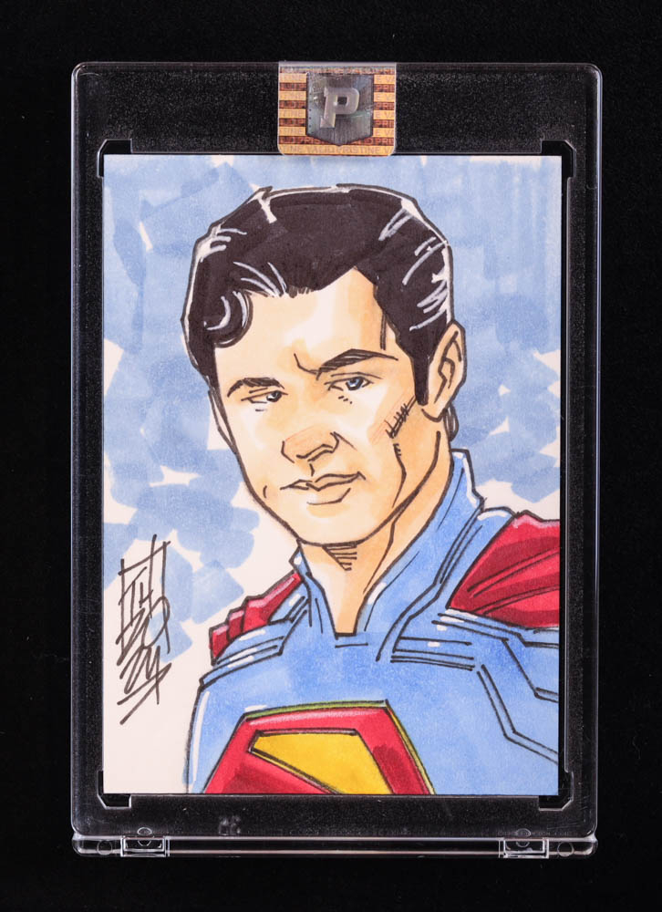 Superman | DC | Original Art Sketch Card by Tom Hodges (1/1 Original ...