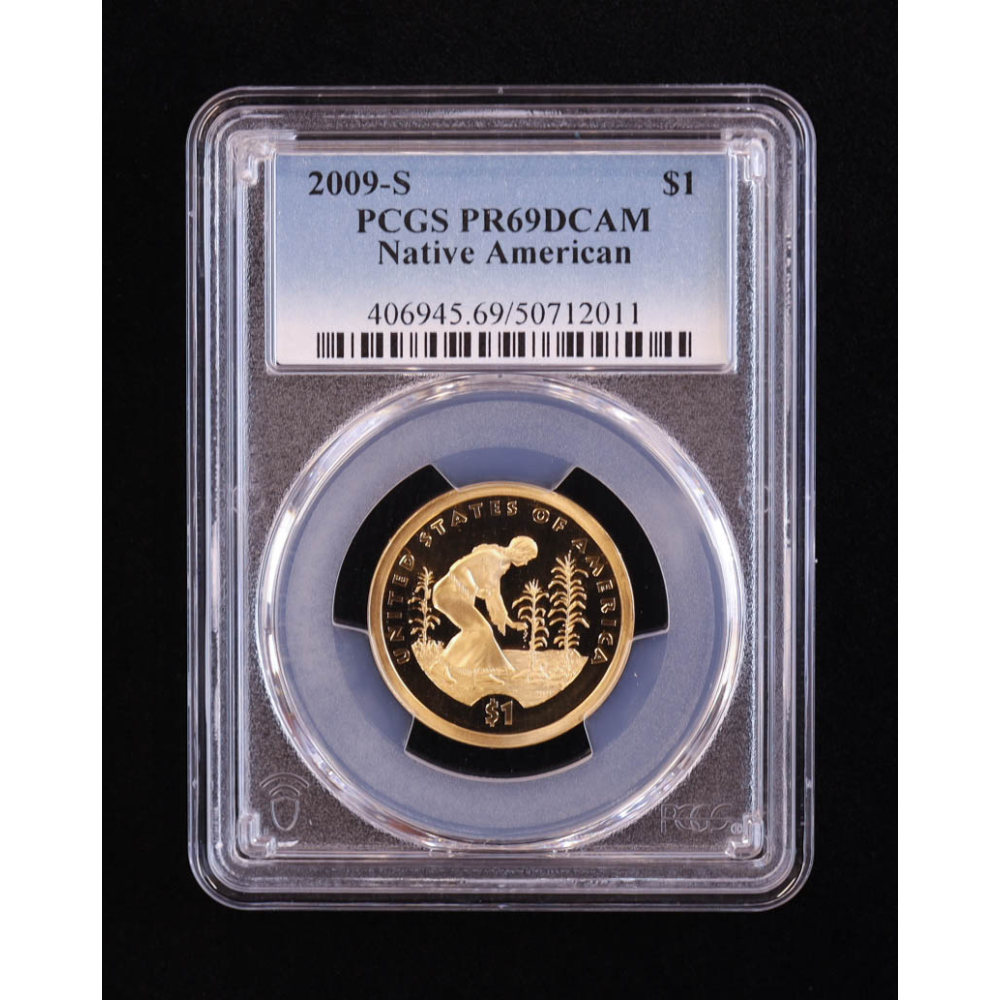 2009-S Sacagawea $1 Coin - Three Sisters Reverse - Deep Cameo Proof ...