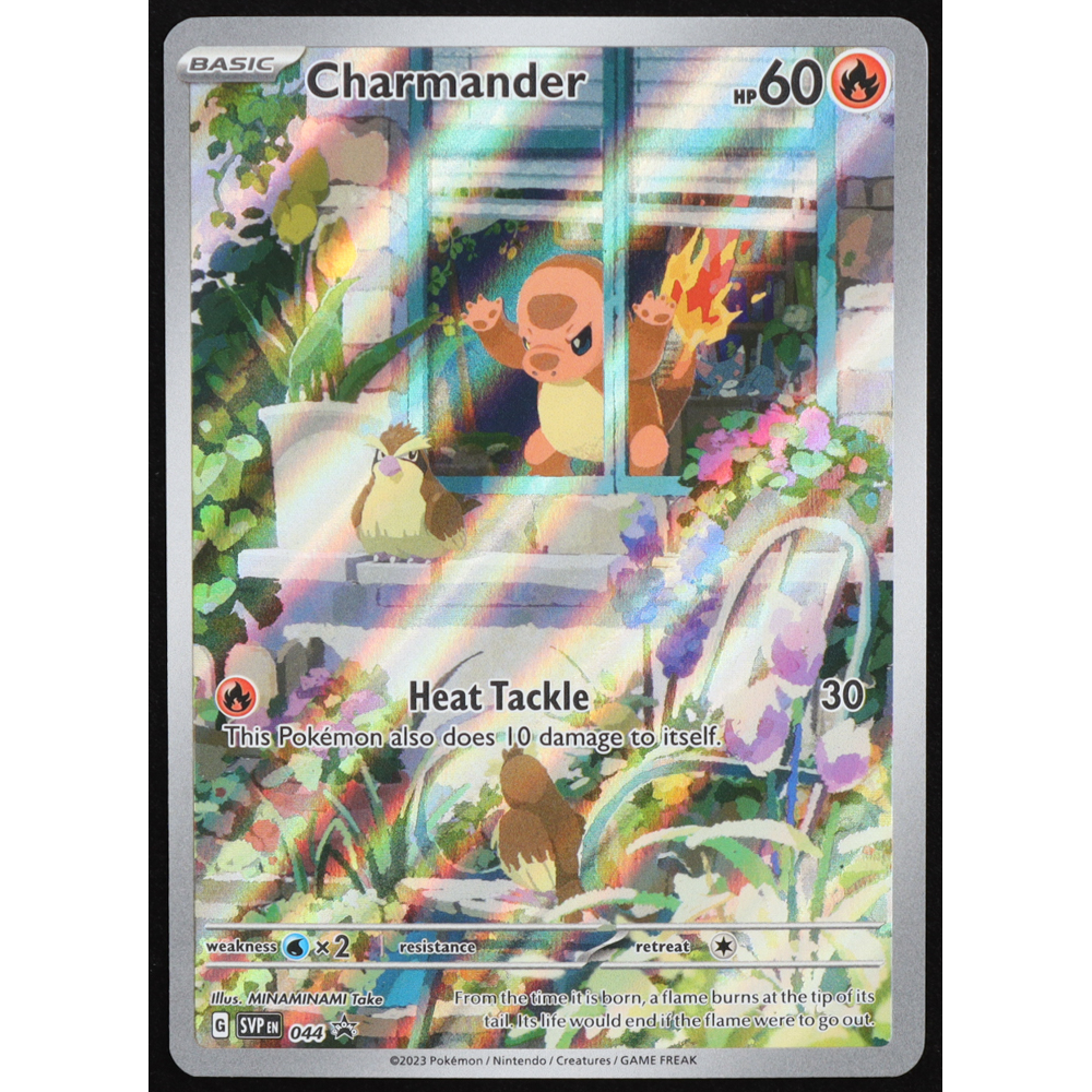 Charmander 2023 Pokemon SVP EN-SV Obsidian Flames Black Star Promo #044 ...