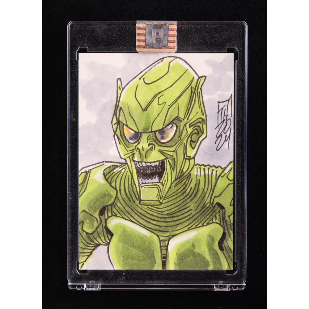 Green Goblin | Spider-Man | Original Art Sketch Card by Tom Hodges (1/1 ...