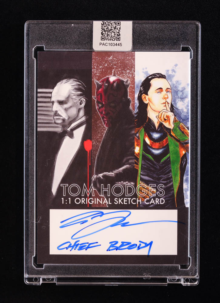 Chief Brody | Jaws | Original Art Sketch Card by Tom Hodges (1/1 ...