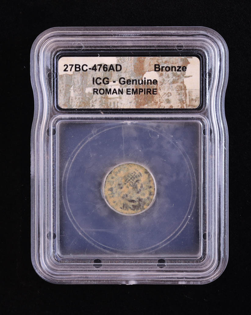Roman Empire, 27 BC - 476 AD Bronze Coin (ICG Genuine) | Pristine Auction