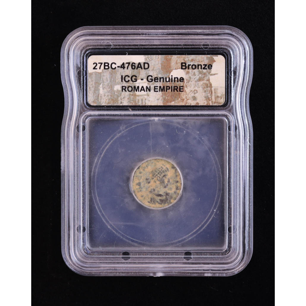 Roman Empire, 27 BC - 476 AD Bronze Coin (ICG Genuine) | Pristine Auction