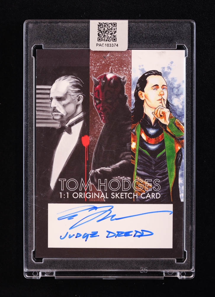 Judge Dredd | Dredd | Original Art Sketch Card by Tom Hodges (1/1 ...