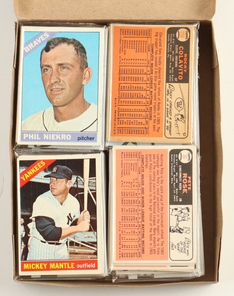 1966 Topps Baseball Cello Fun Pack Vending Box with (20) Packs ...
