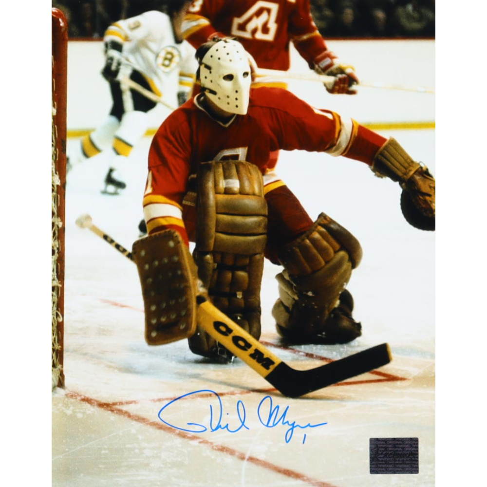 Phil Myre Signed Flames 8x10 Photo (Premium Autographs) | Pristine Auction