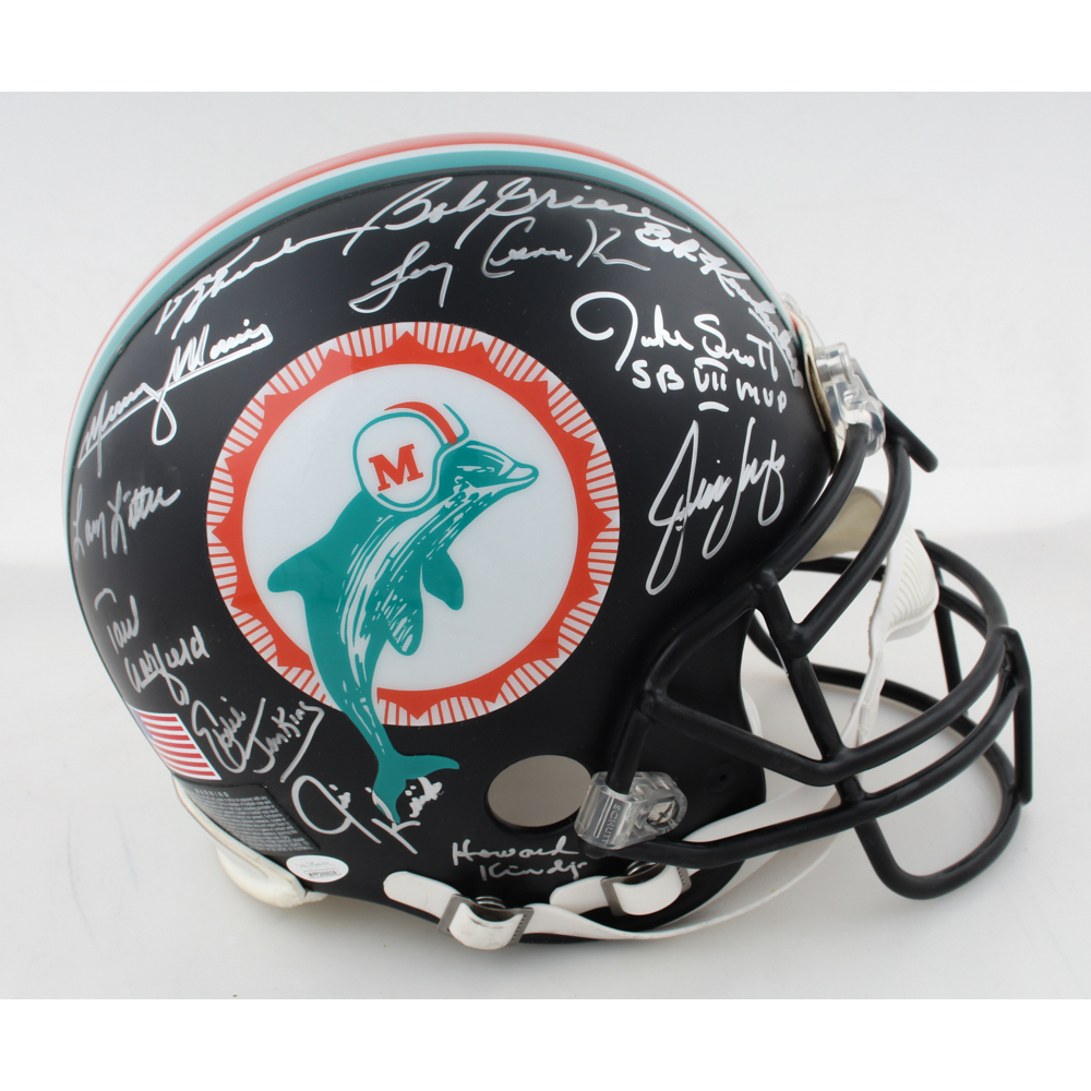 1972 Dolphins Full-Size Authentic Helmet Team-Signed By (32) With Don ...