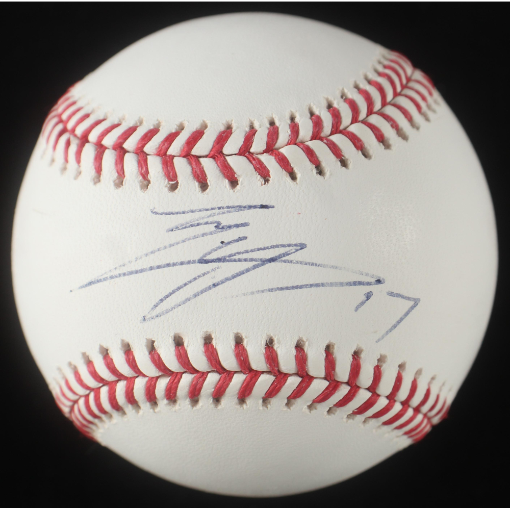 Shohei Ohtani Signed OML Baseball with Rare Jersey Number "17 ...