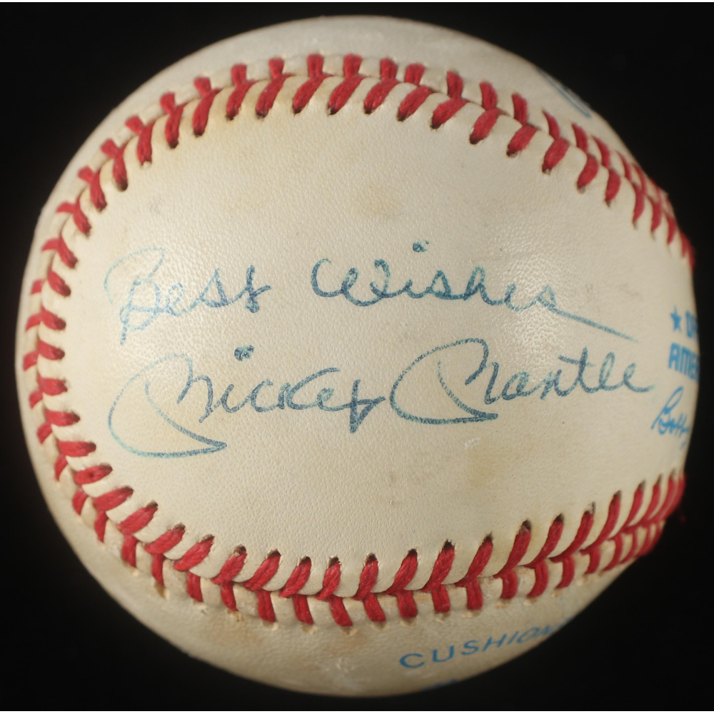 Mickey Mantle Signed OAL Baseball Inscribed "Best Wishes" (JSA ...