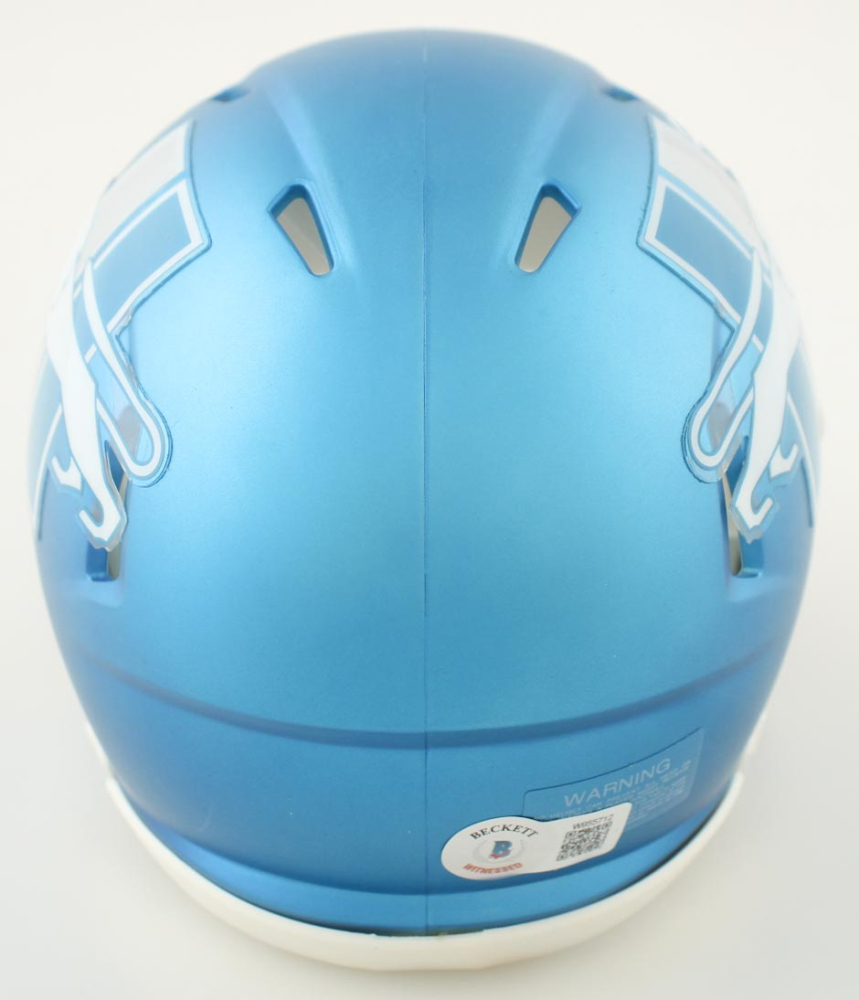 Amon-Ra St. Brown Signed Lions Flash Alternate Speed Mini Helmet ...