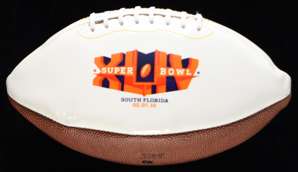 NFL 2010 Super Bowl XLIV Logo Football | Pristine Auction