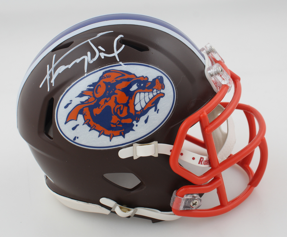 Henry Winkler Signed " The Waterboy" Mud Dogs Mini Helmet (Schwartz ...