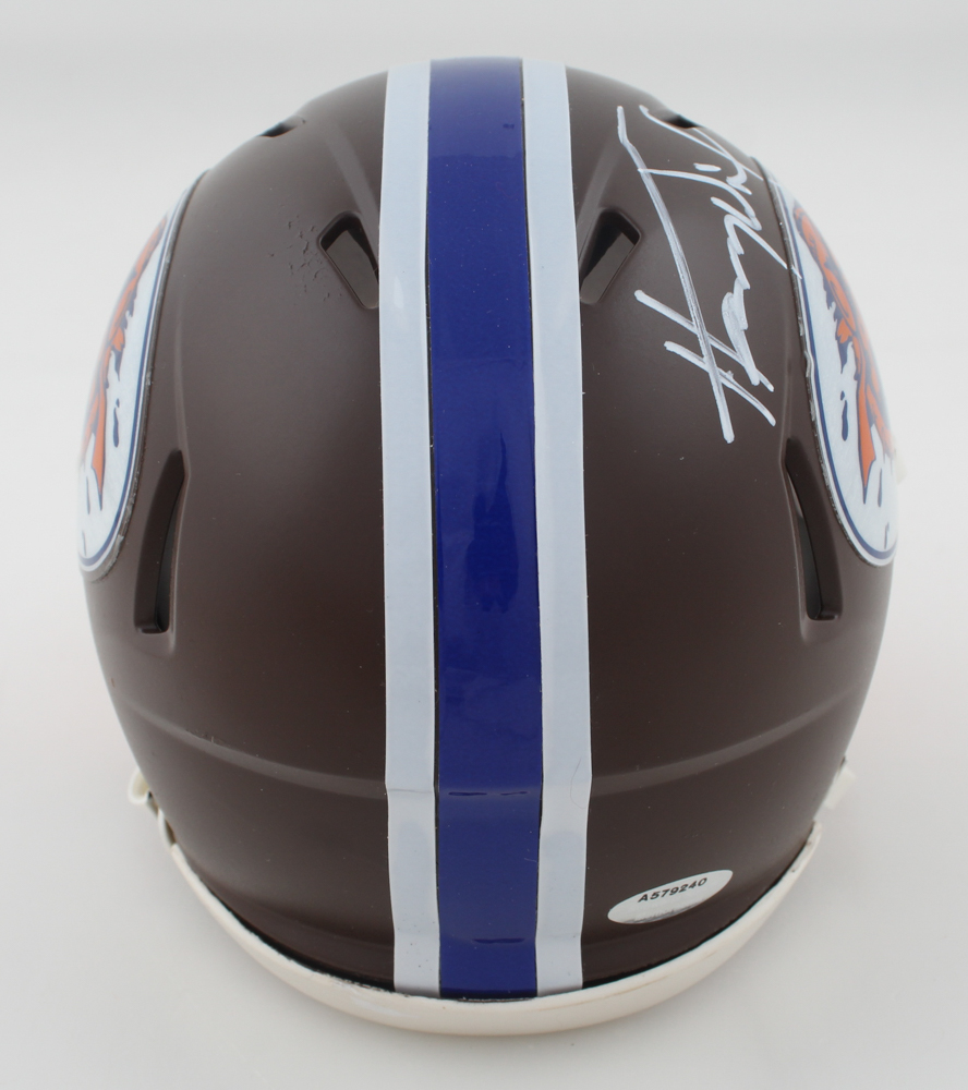 Henry Winkler Signed " The Waterboy" Mud Dogs Mini Helmet (Schwartz ...
