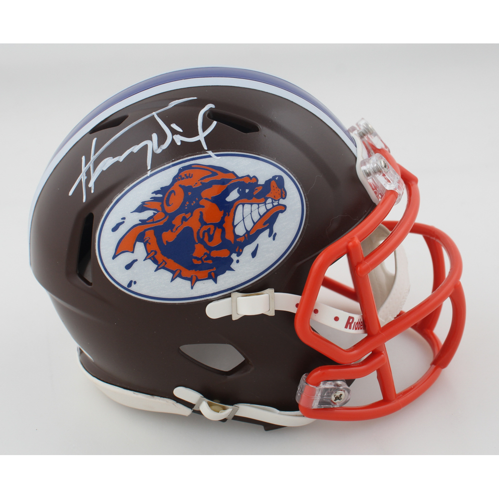 Henry Winkler Signed " The Waterboy" Mud Dogs Mini Helmet (Schwartz ...