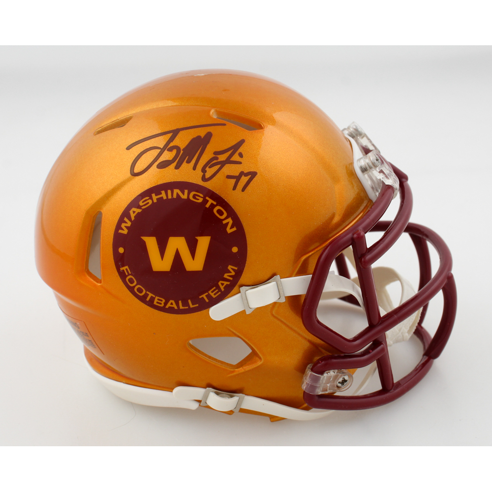 Terry McLaurin Signed Commanders Flash Alternate Speed Mini Helmet ...