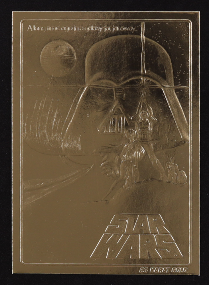 Star Wars A New Hope 23Kt Gold Card | Pristine Auction