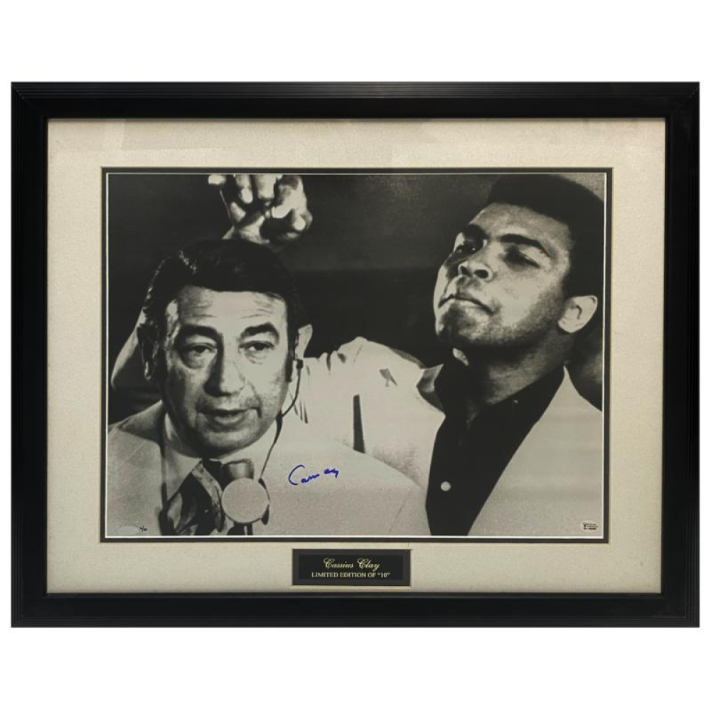 Cassius Clay Signed LE Custom Framed Photo Display #6/10 (Steiner ...