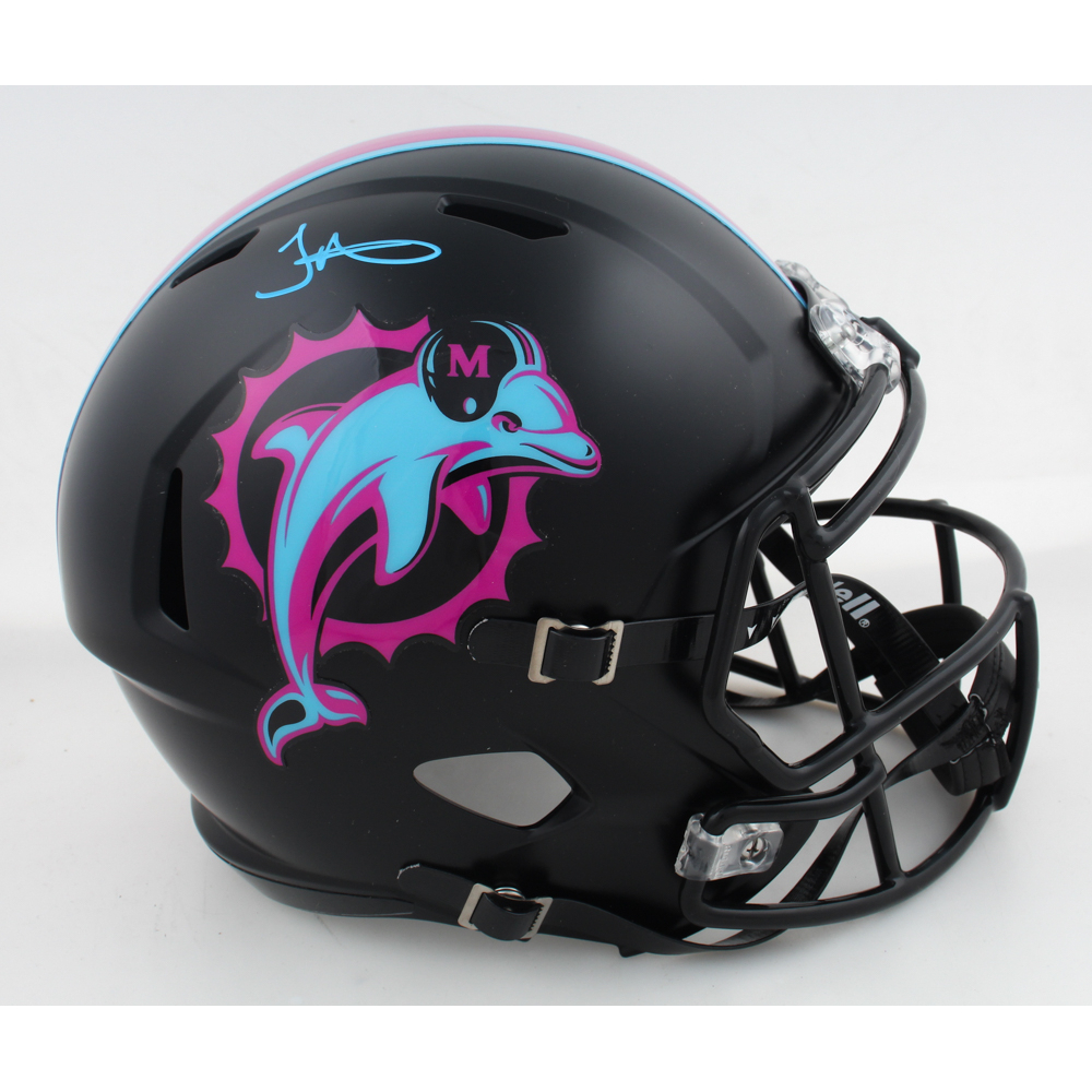 Tyreek Hill Signed Dolphins Full-Size Eclipse Alternate Speed Helmet ...