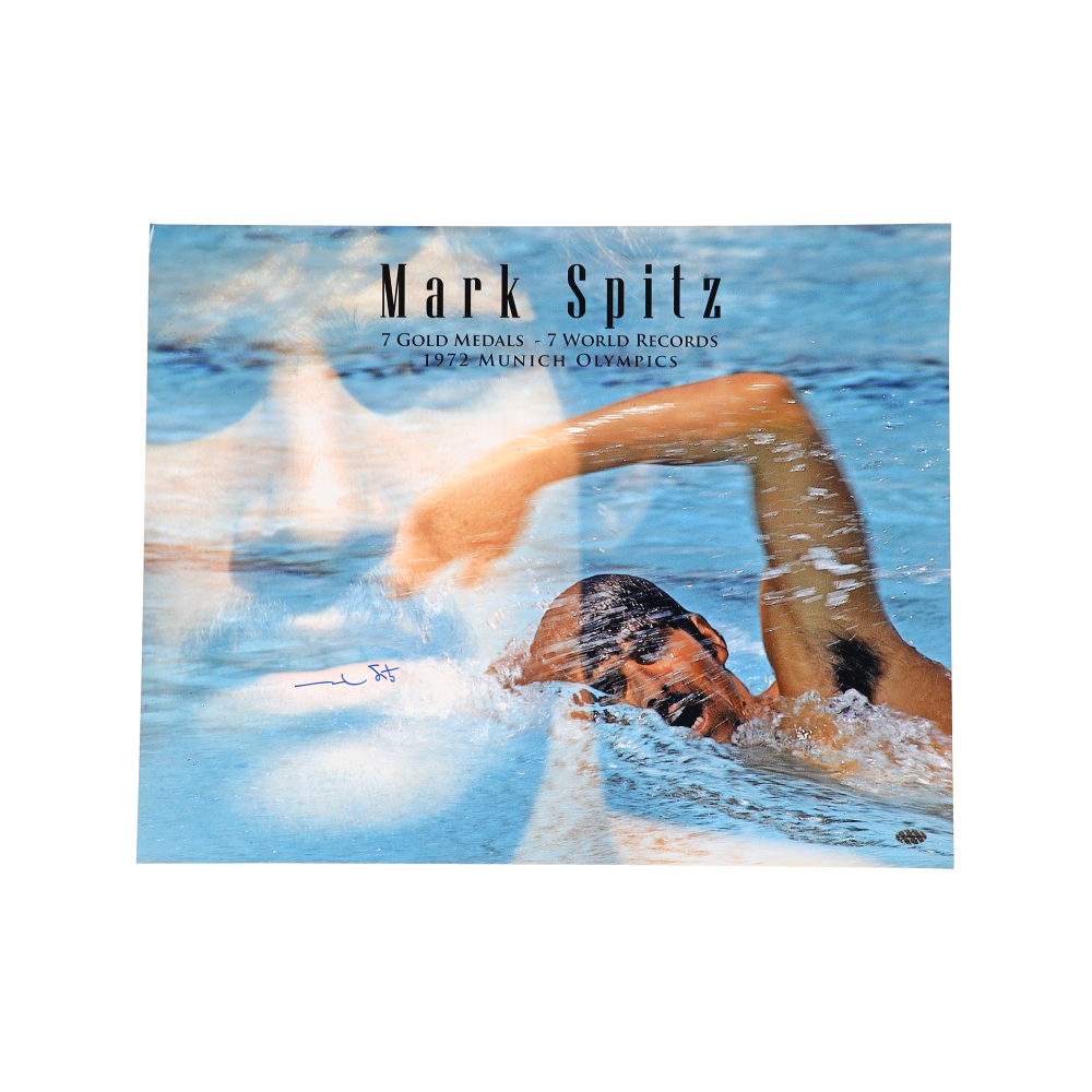 Mark Spitz Signed 16x20 Photo (Leaf) | Pristine Auction