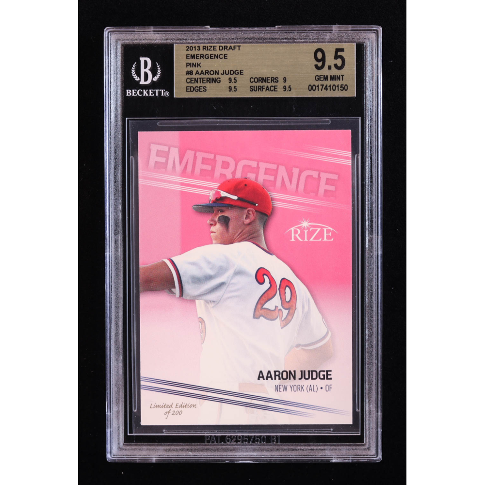 Aaron Judge 2013 Rize Draft Emergence Pink #8 (BGS 9.5) | Pristine Auction