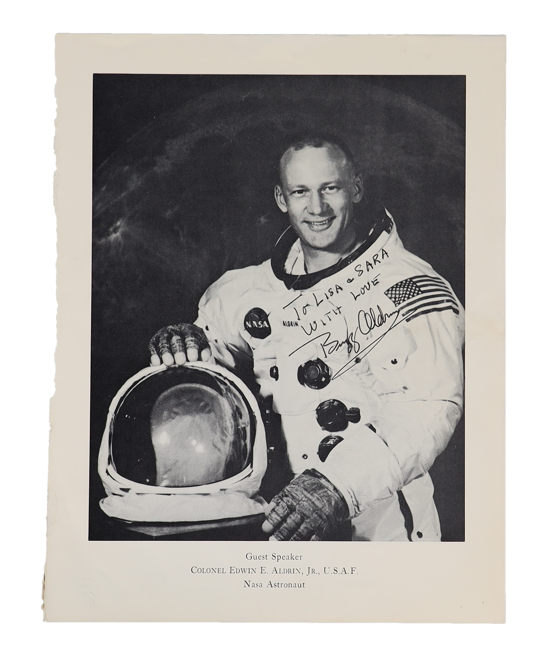 Buzz Aldrin Signed 8x10 Magazine Photo Inscribed "With Love" (Beckett) | Pristine Auction
