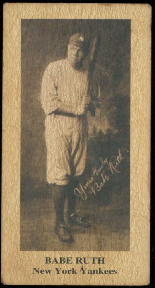 1927 Vintage Babe Ruth Charlie's Bar & Grill Card | Pristine Auction