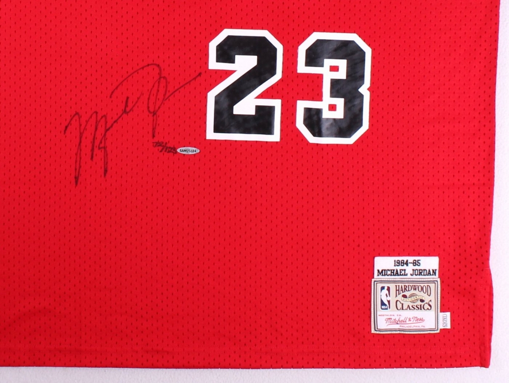 Michael Jordan Signed Limited Edition Authentic Mitchell & Ness 1984-85 "Rookie of the Year ...