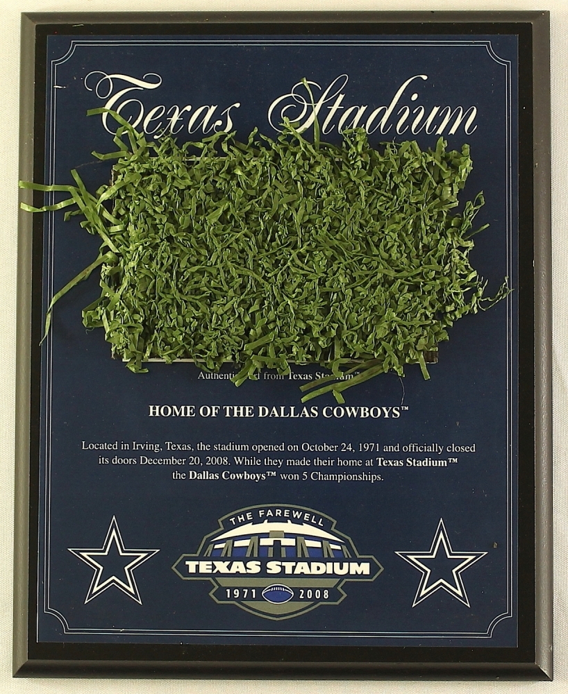 Dallas Cowboys Texas Stadium Final Season 8x10 Plaque with Game-Used ...