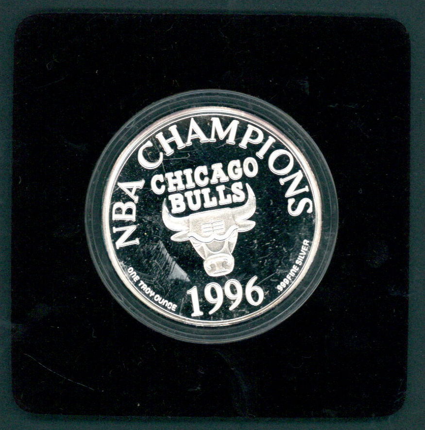 Chicago Bulls 1996 NBA Champions LE Commemorative Coin | Pristine Auction