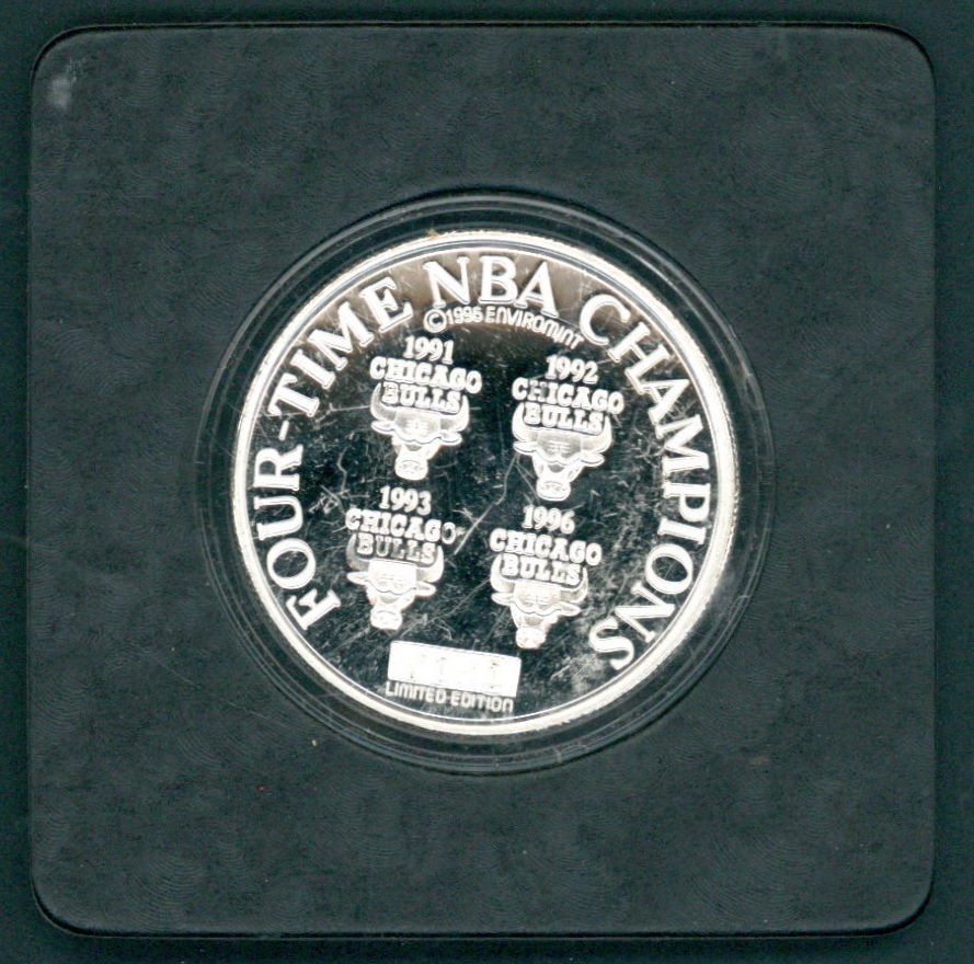 Chicago Bulls 1996 NBA Champions LE Commemorative Coin | Pristine Auction