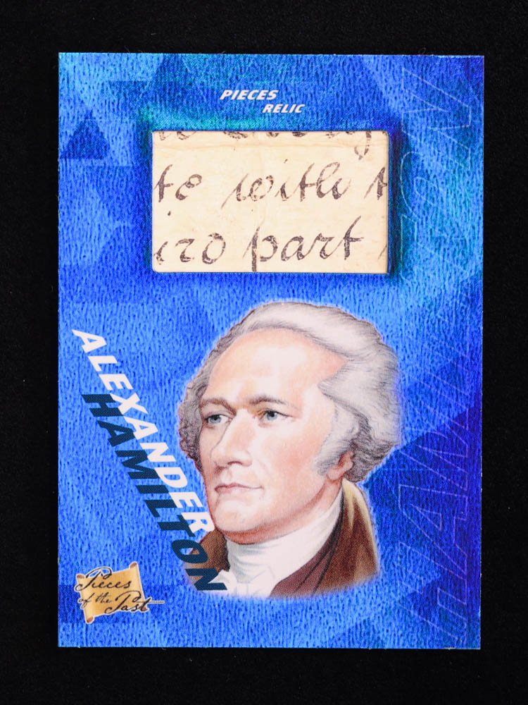 Alexander Hamilton 2021 Pieces of the Past Relics Blue #256 | Pristine ...
