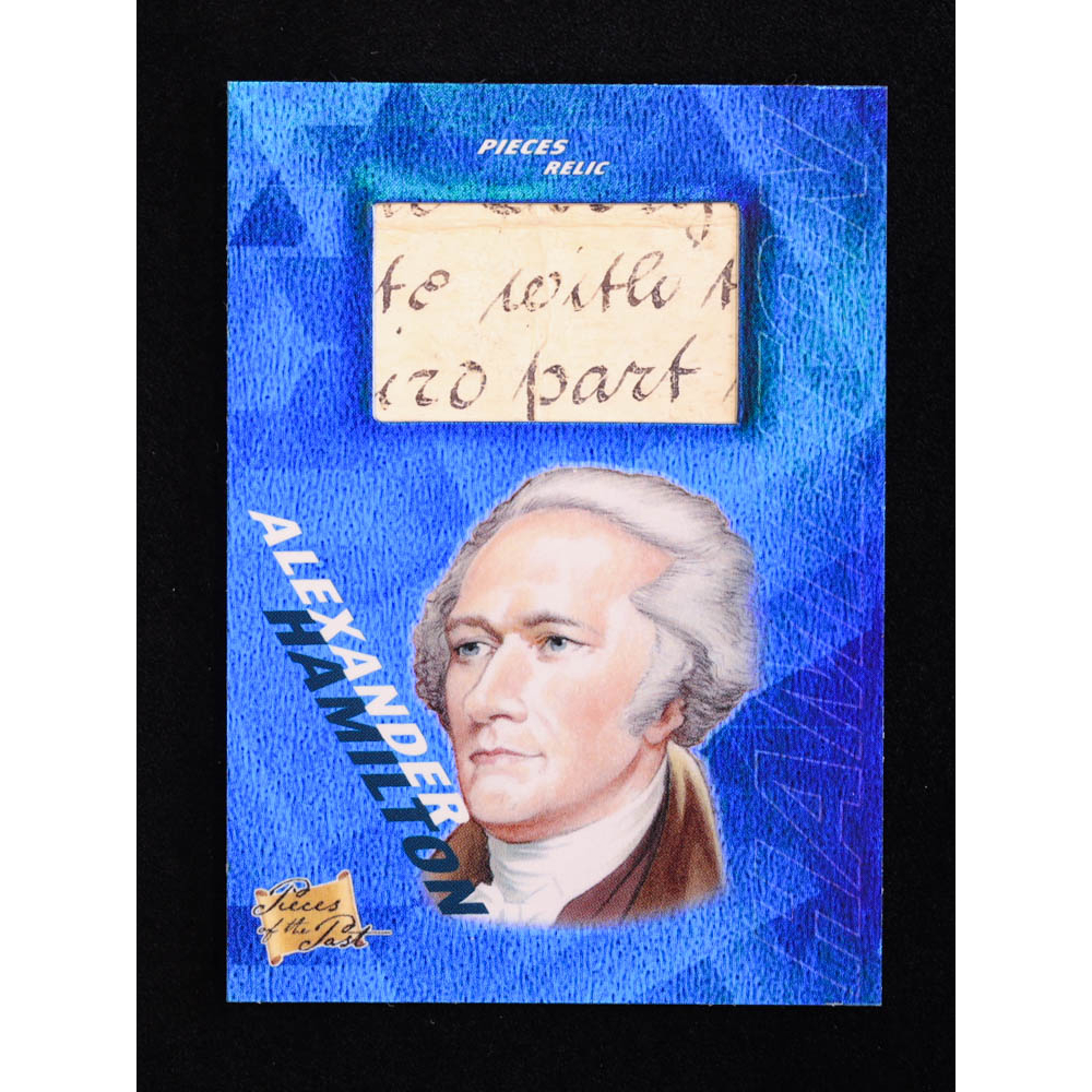 Alexander Hamilton 2021 Pieces of the Past Relics Blue #256 | Pristine ...