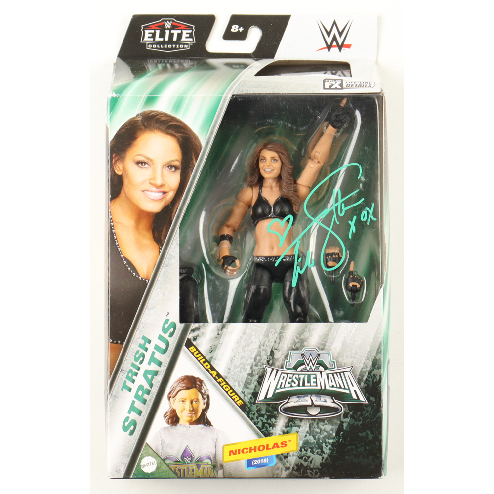 Trish Stratus Signed WWE Elite Collection Action Figure Inscribed "XOX ...