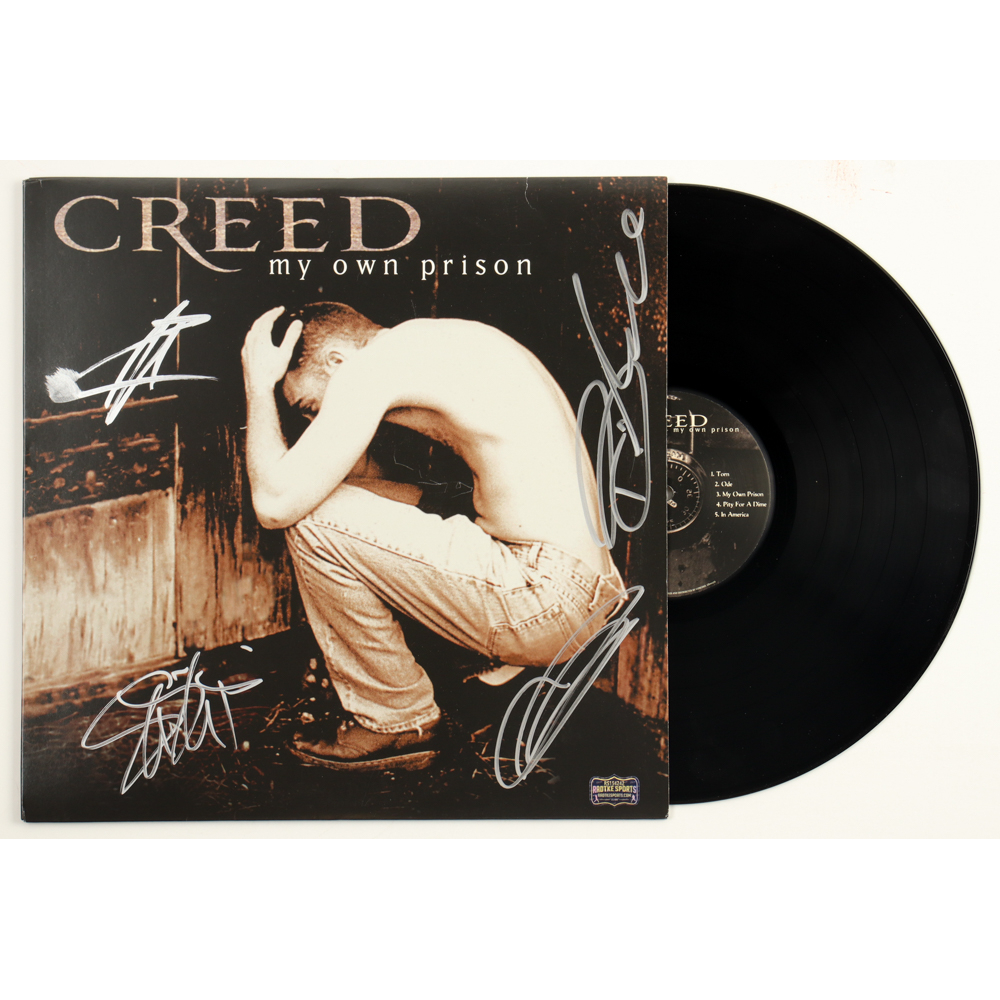Creed "My Own Prison" Vinyl Record Album Band-Signed by (4) with Scott ...