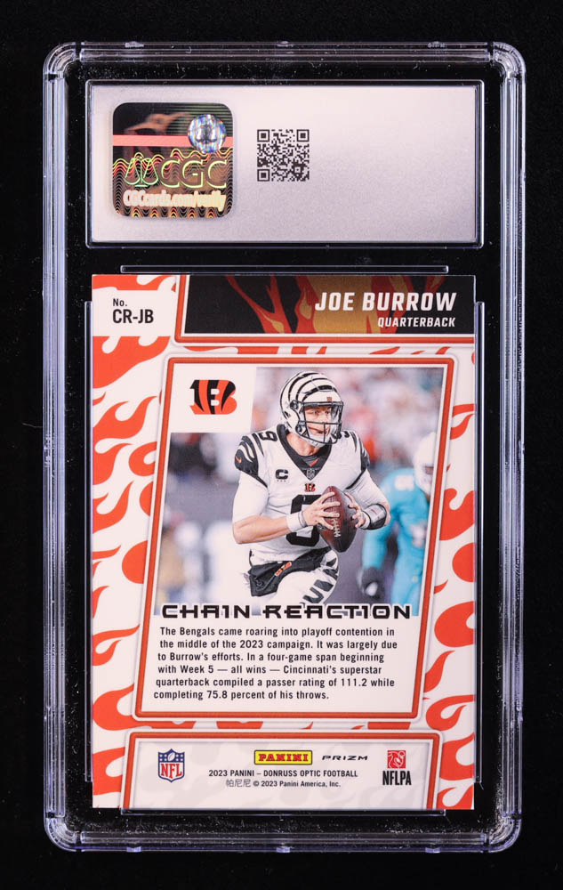 Joe Burrow 2023 Donruss Optic Chain Reaction #CRJB (CGC 10) | Pristine ...