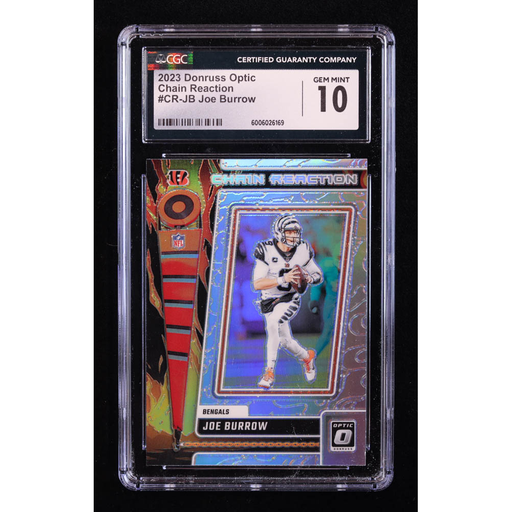 Joe Burrow 2023 Donruss Optic Chain Reaction #CRJB (CGC 10) | Pristine ...