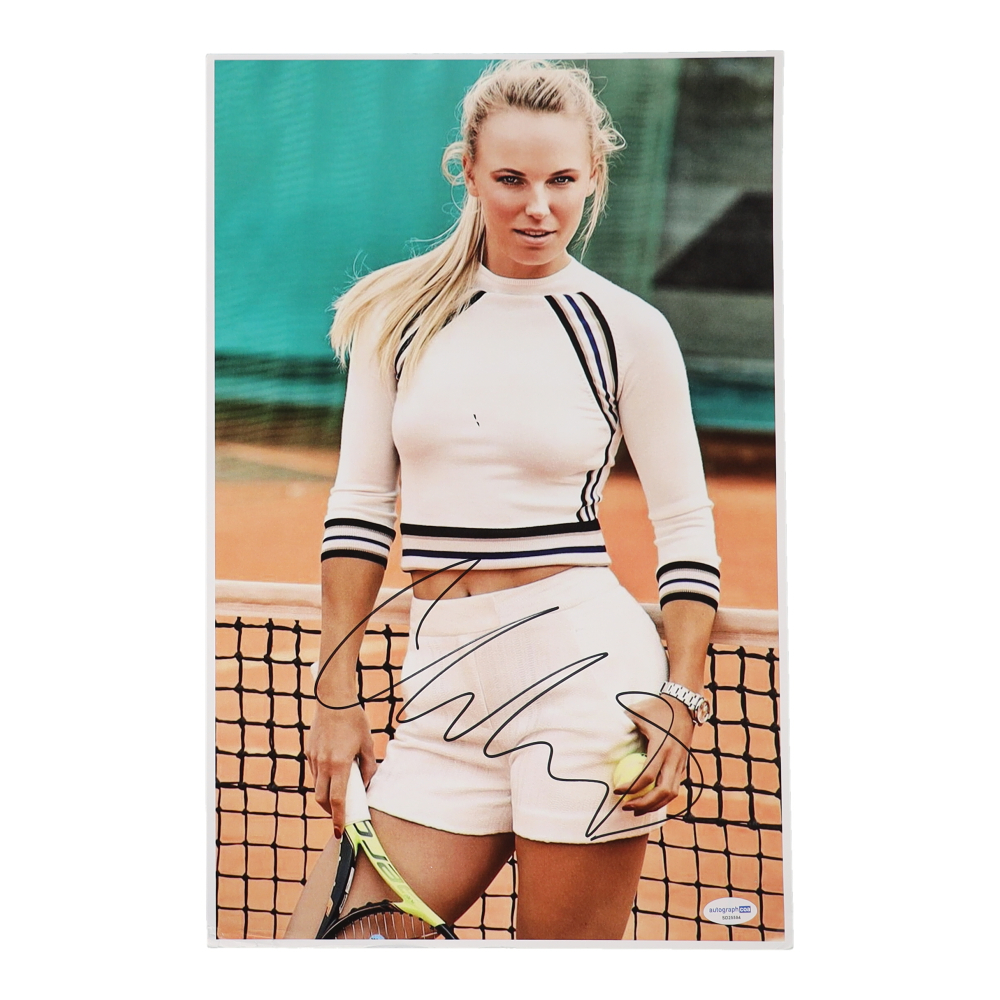 Caroline Wozniacki Signed 11x17 Photo (ACOA) | Pristine Auction