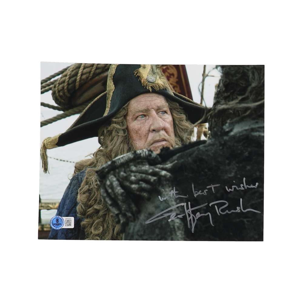 Geoffrey Rush Signed "Pirates of the Caribbean" 8x10 Photo Inscribed ...