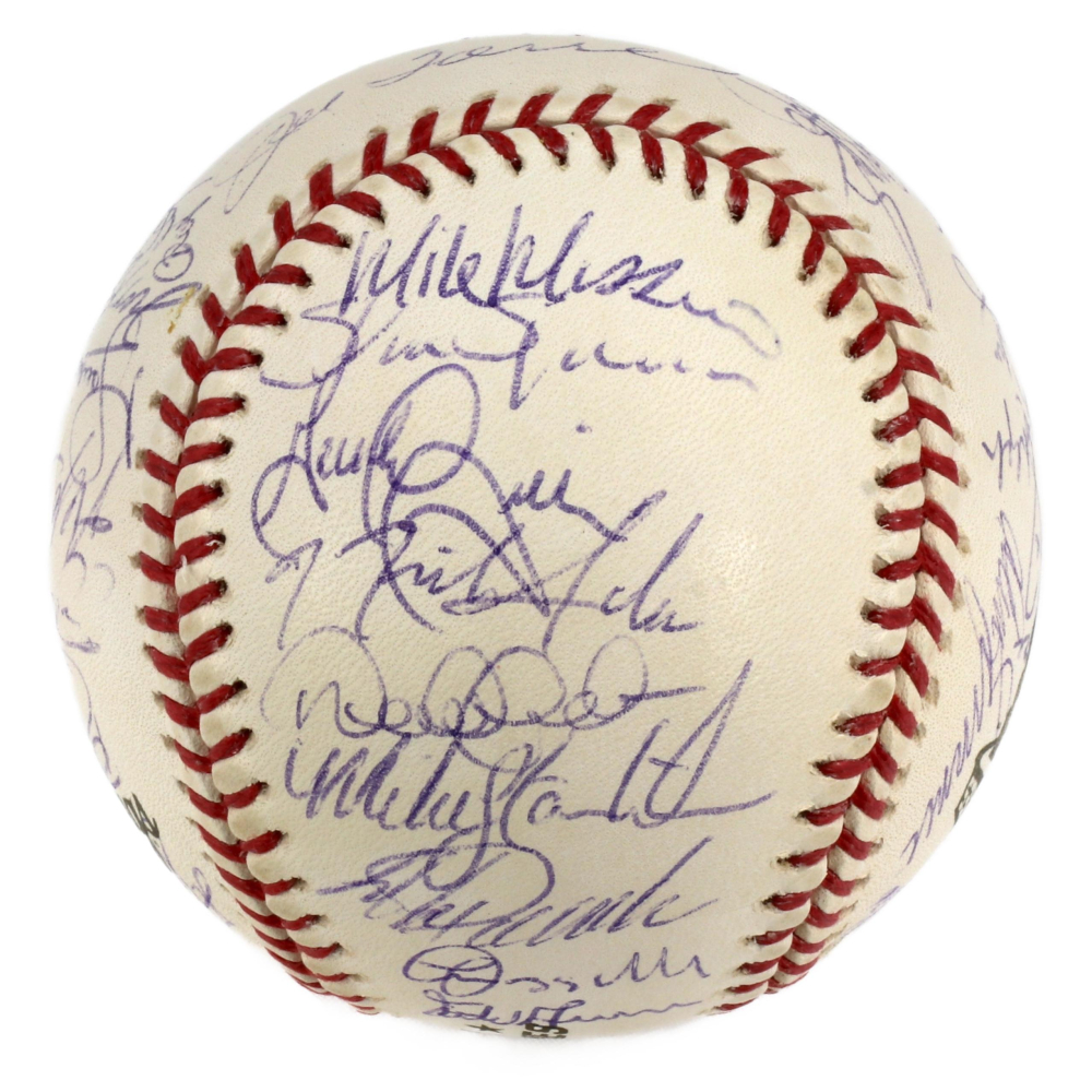 Yankees 2001 World Series Champions Baseball Team-Signed By (33) with ...