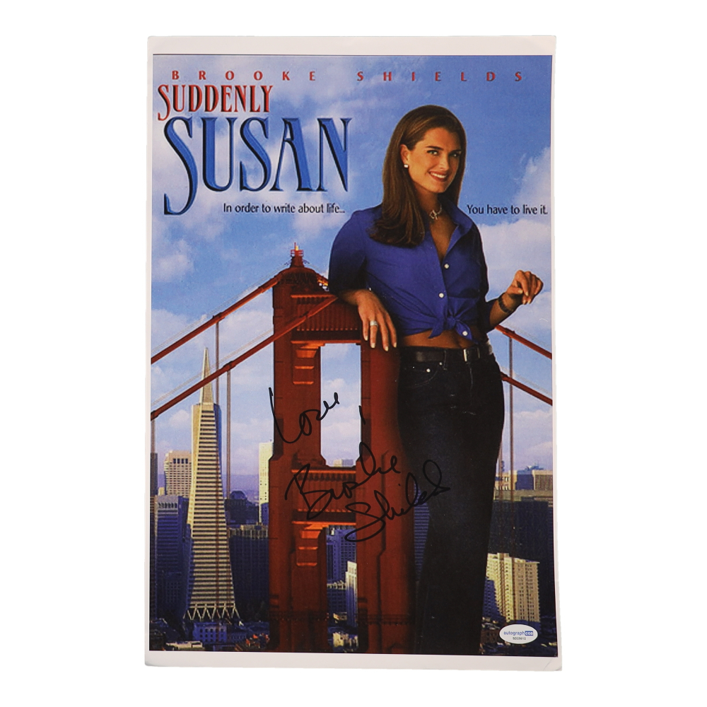 Brooke Shields Signed "Suddenly Susan" 11x17 Photo Inscribed "Love ...