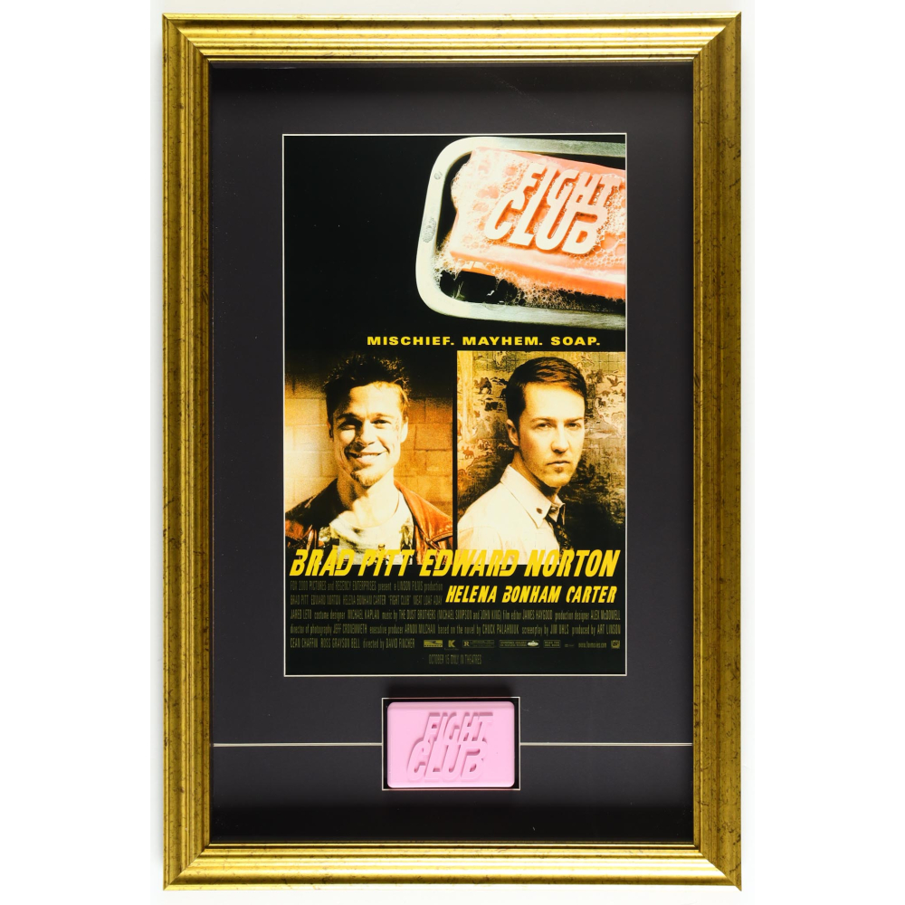 "Fight Club" Custom Framed Movie Poster Photo with Replica Soap Bar ...