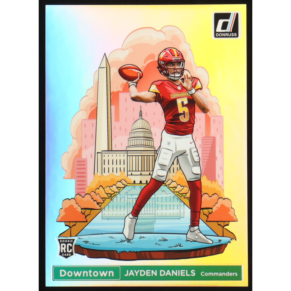 Jayden Daniels 2024 Panini Donruss Football Oversized Downtown Jumbo ...