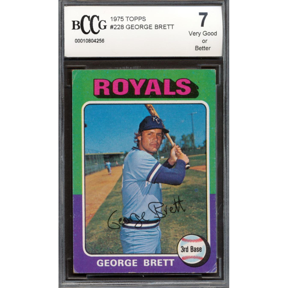 George Brett 1975 Topps #228 RC (BCCG 7) | Pristine Auction
