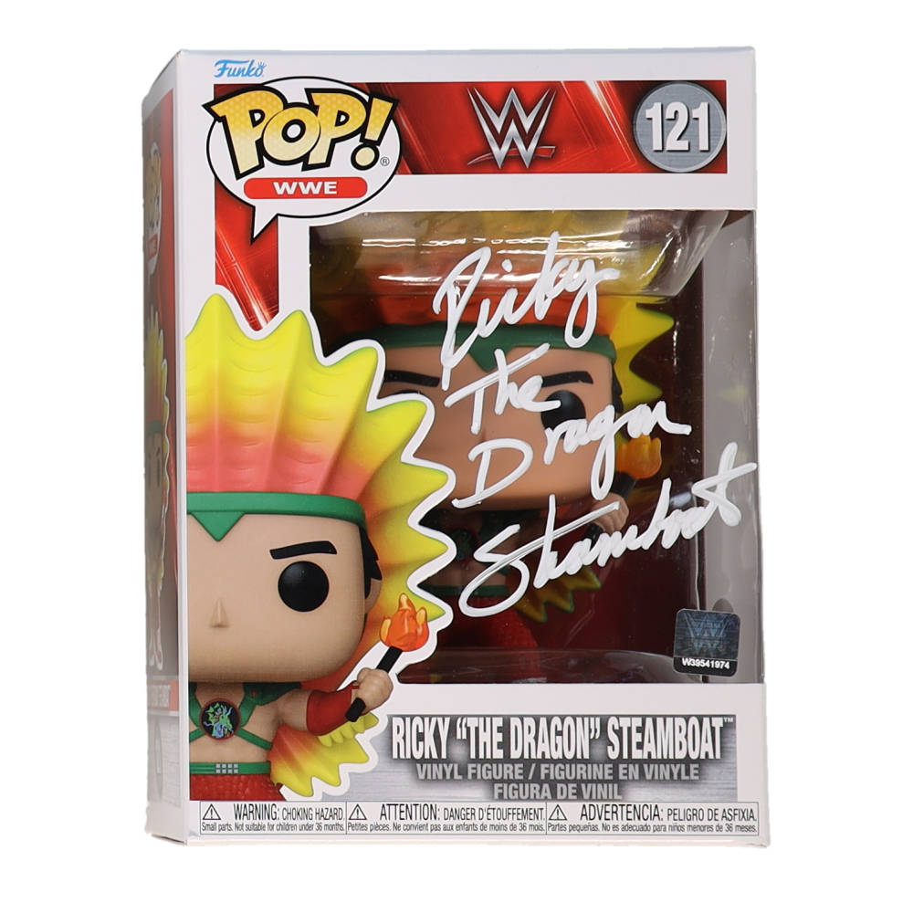 Ricky "The Dragon" Steamboat Signed WWE #121 Funko Pop! Vinyl Figure ...