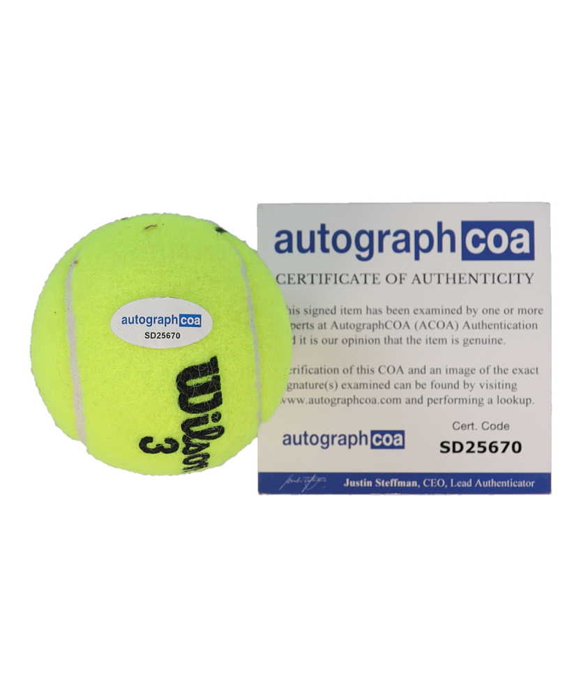 Andre Agassi Signed Tennis Ball (AutographCOA) | Pristine Auction