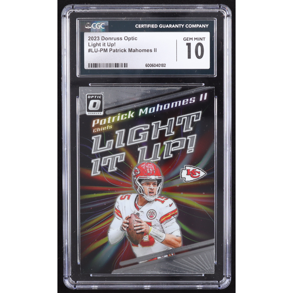 Patrick Mahomes II 2023 Donruss Optic Light It Up #LUPM (CGC 10 ...