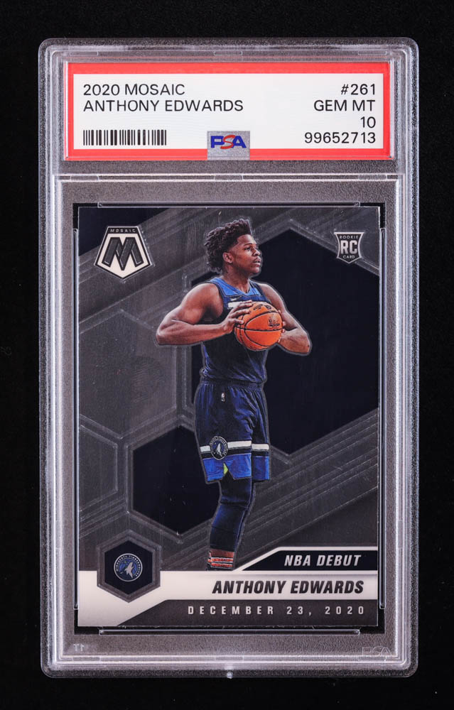 Anthony Edwards 2020-21 Panini Mosaic #261 RC (PSA 10) | Pristine Auction
