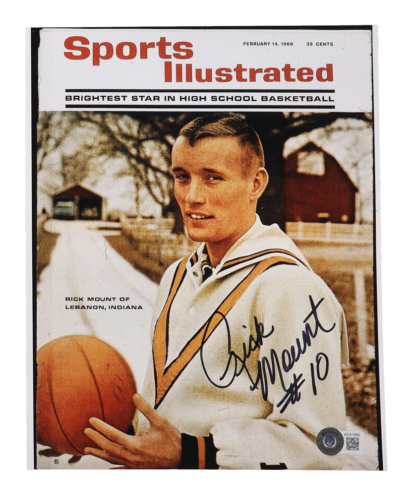 Rick Mount Signed Lebanon High School Cedars 8x10 Photo (Beckett ...