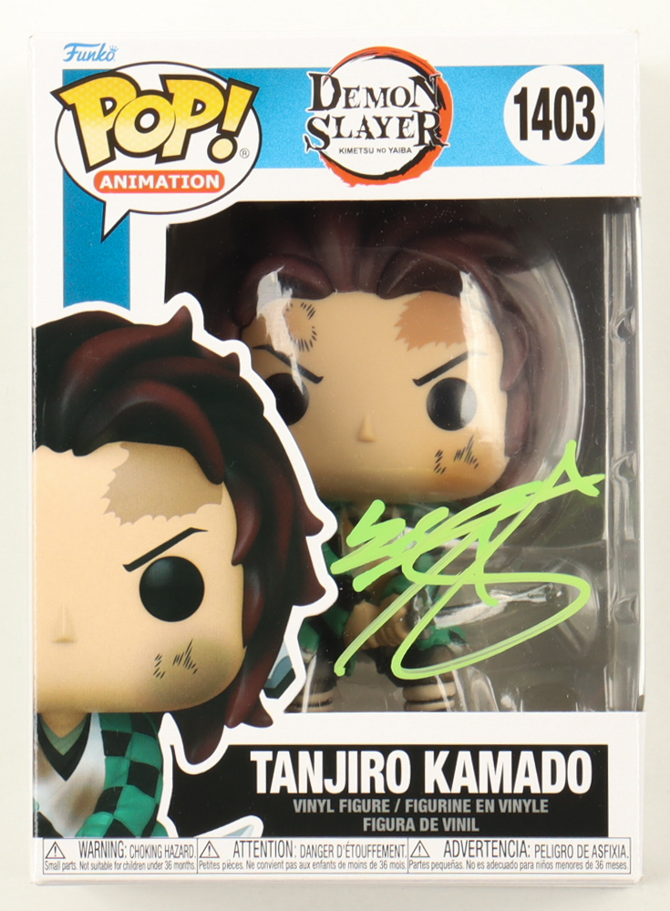Zach Aguilar Signed "Demon Slayer: Kimetsu No Yaiba" #1403 Tanjiro ...