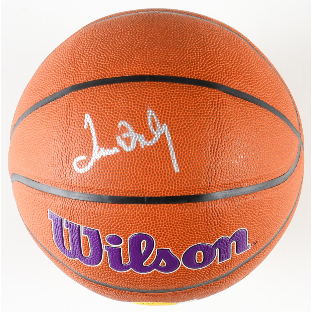 James Worthy Signed NBA Lakers Logo Basketball (Beckett) | Pristine Auction